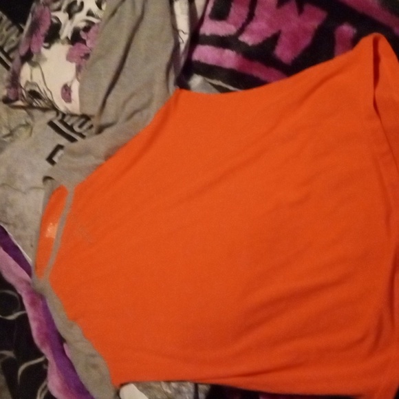 Athletic Works | Tops | Half Sleeve Neon Orange Shirt | Poshmark